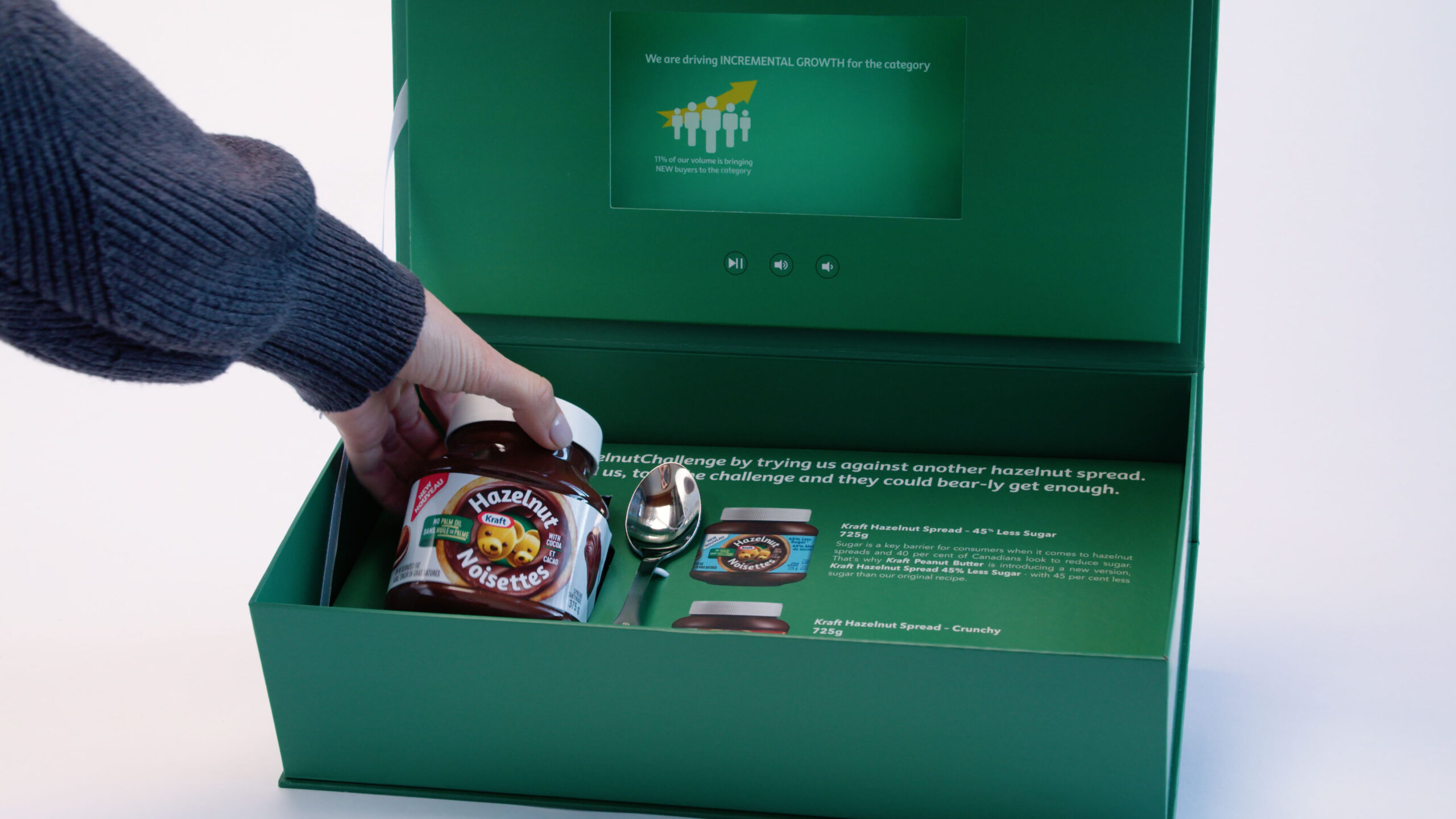 Kraft Hazelnut Video Box - Information Packaging