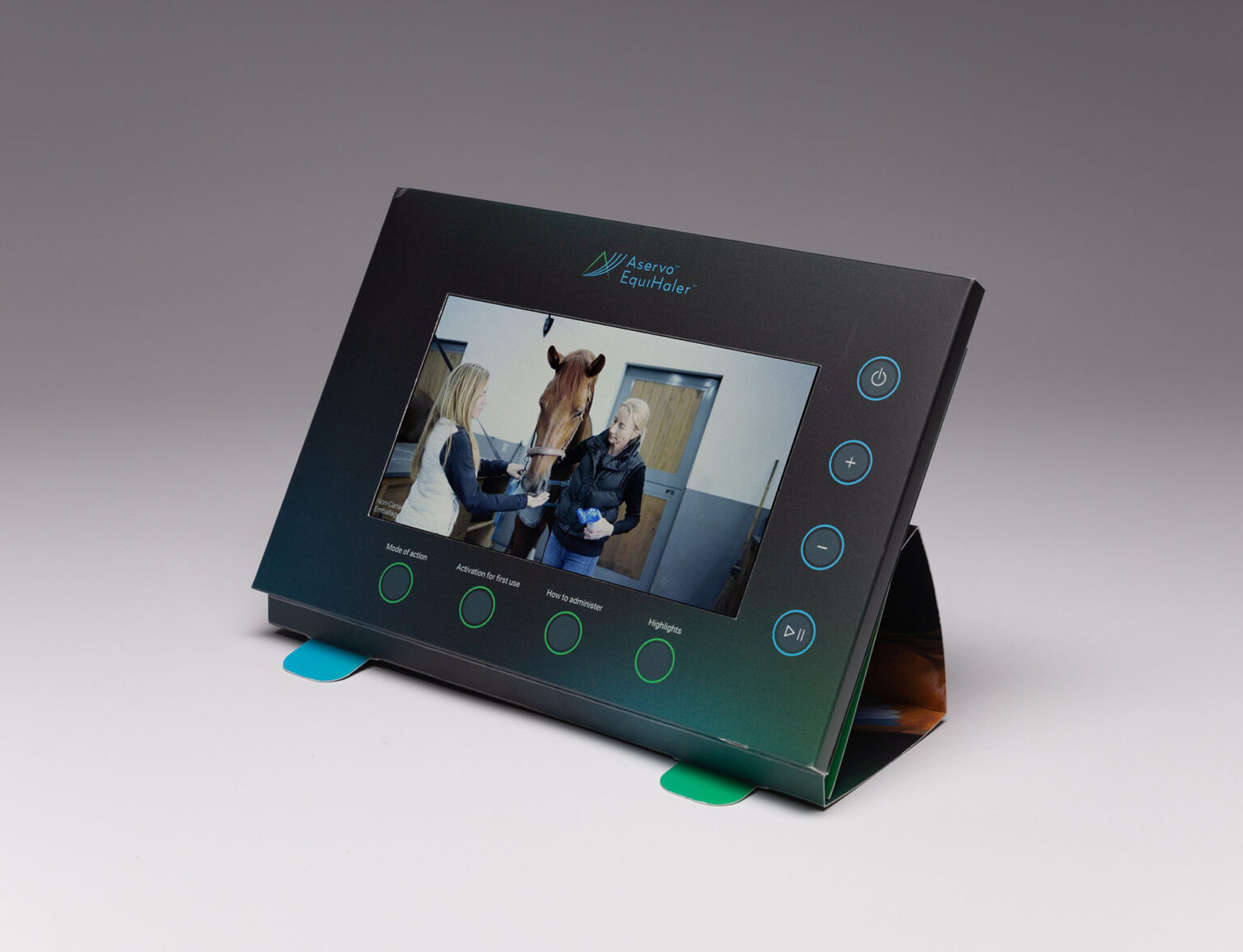 Aservo® EquiHaler® Video Display - Information Packaging