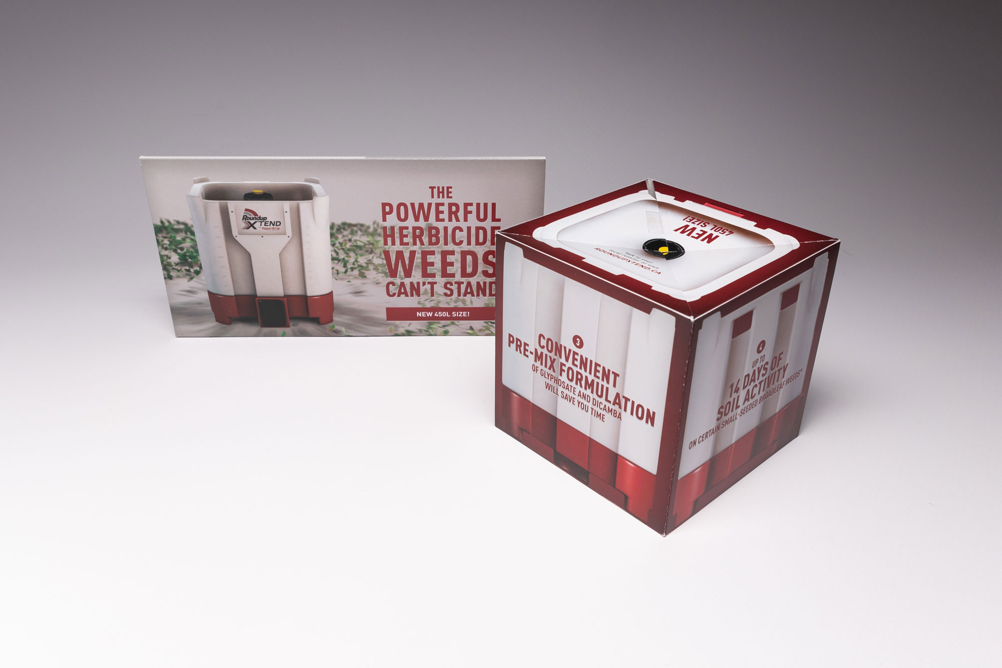 Roundup Xtend Pop-Up Cube - Information Packaging