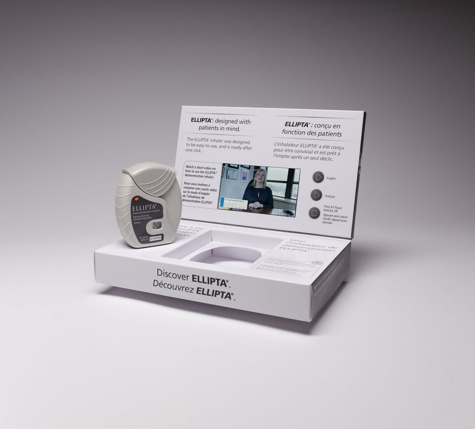 GSK ELLIPTA Inhaler Video Box - Information Packaging