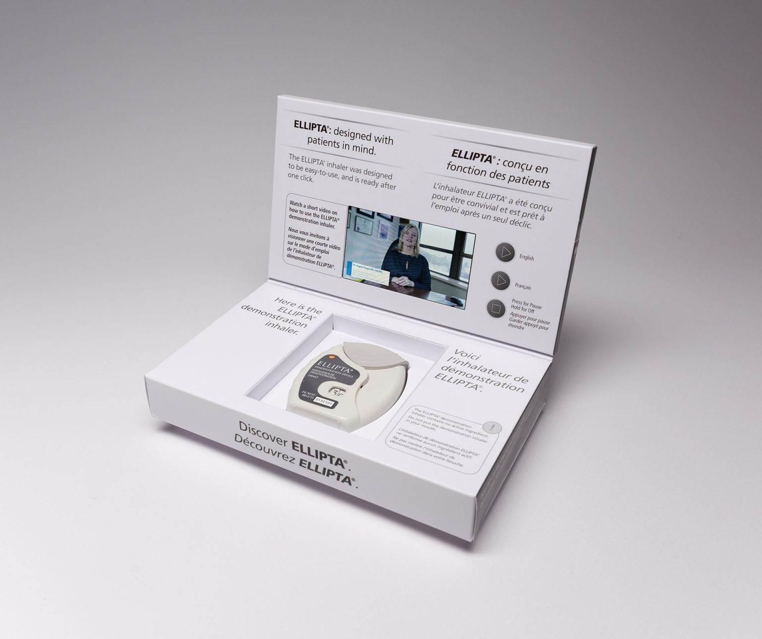 GSK ELLIPTA Inhaler Video Box - Information Packaging