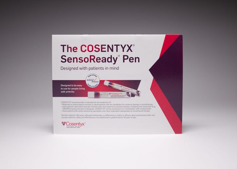 COSENTYX® SensoReady® Pen Staged Reference Guide - Information Packaging