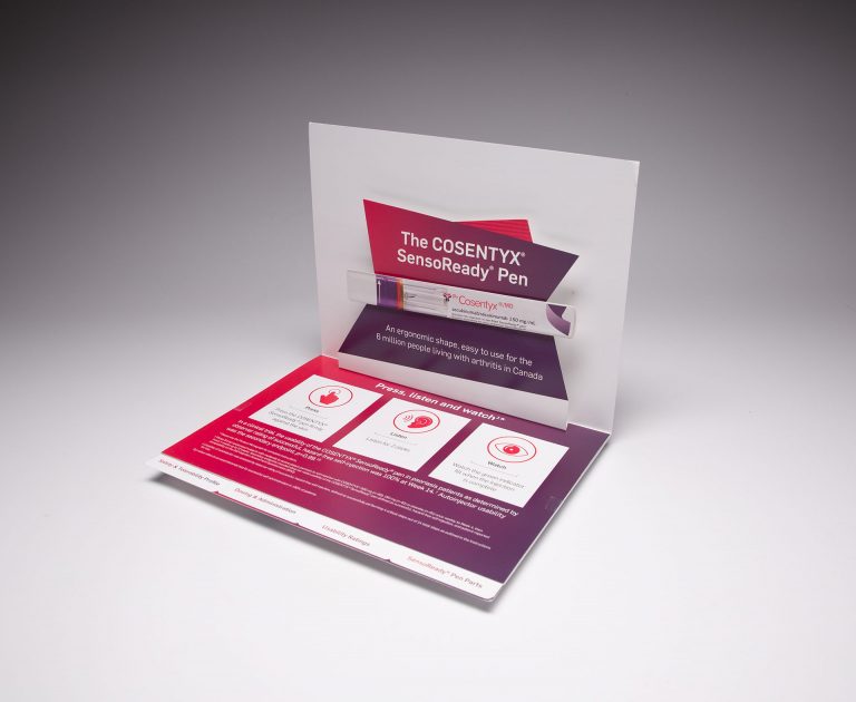 COSENTYX® SensoReady® Pen Staged Reference Guide - Information Packaging