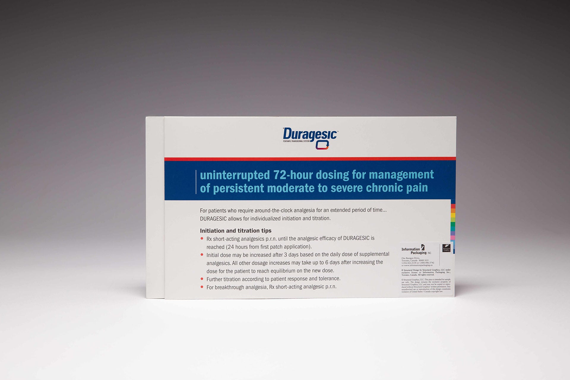 Duragesic Snapper - Information Packaging