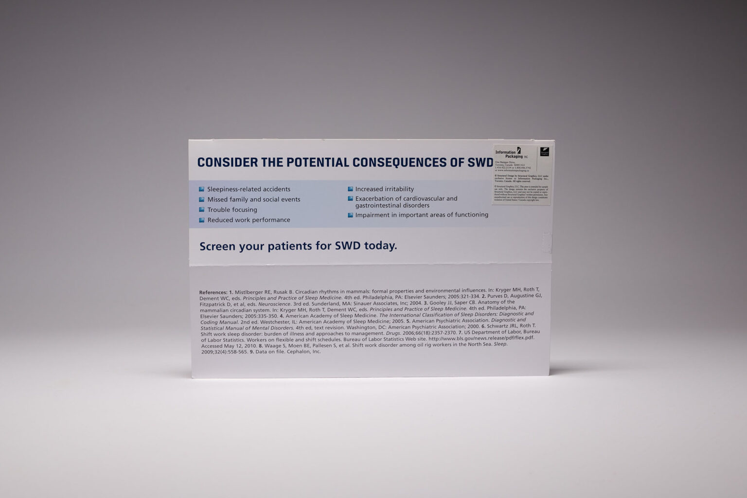Cephalon Centre-Pop - Information Packaging