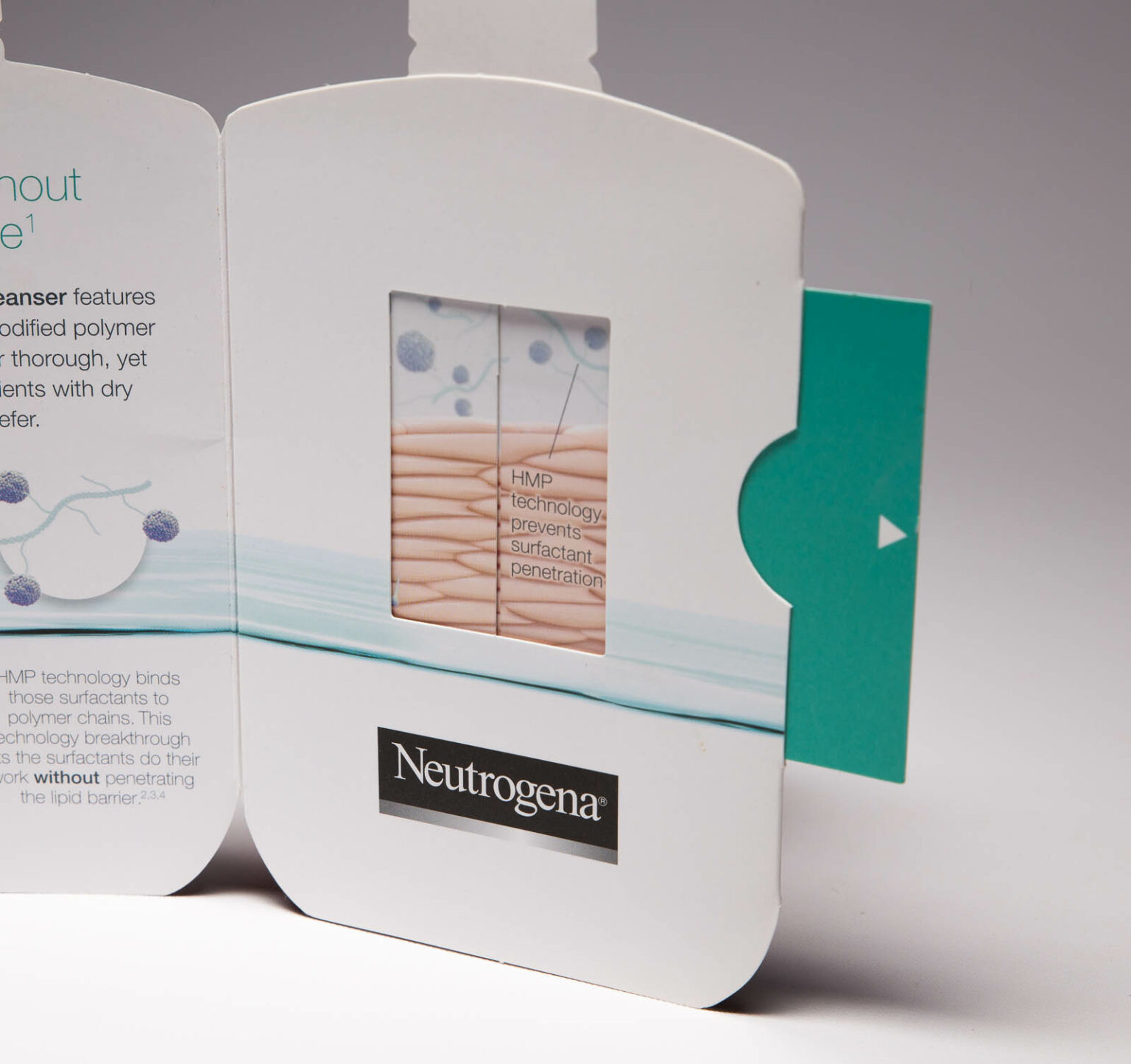 Neutrogena Die-Cut Changing Picture - Information Packaging