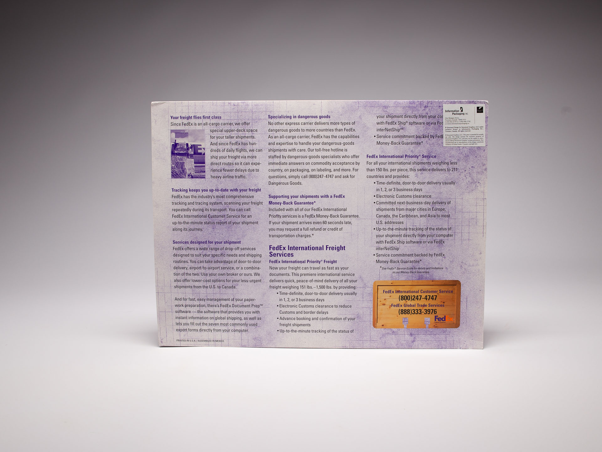 FedEx Pop-Up Mailer - Information Packaging