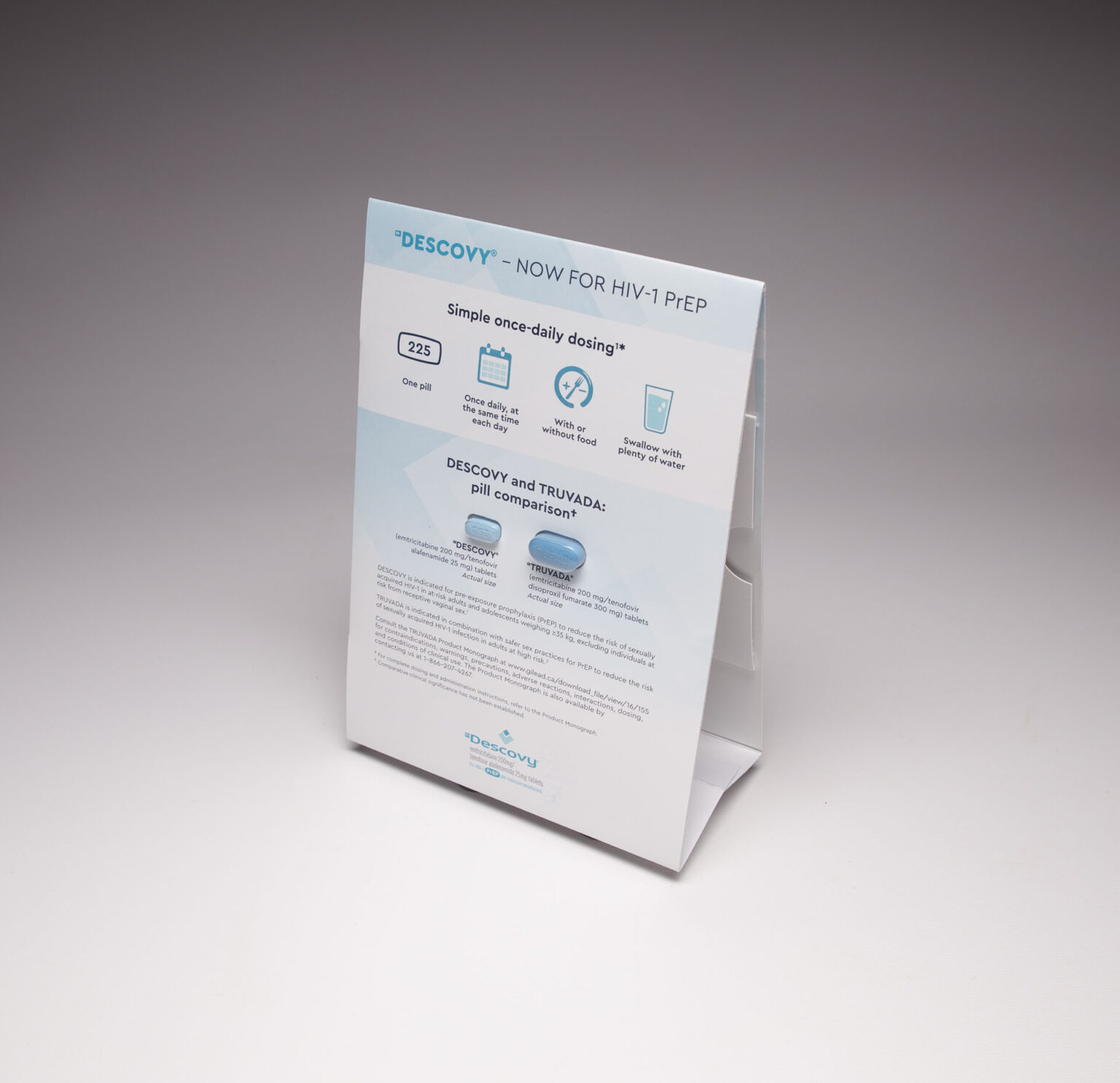 DESCOVY® Countertop Display - Information Packaging