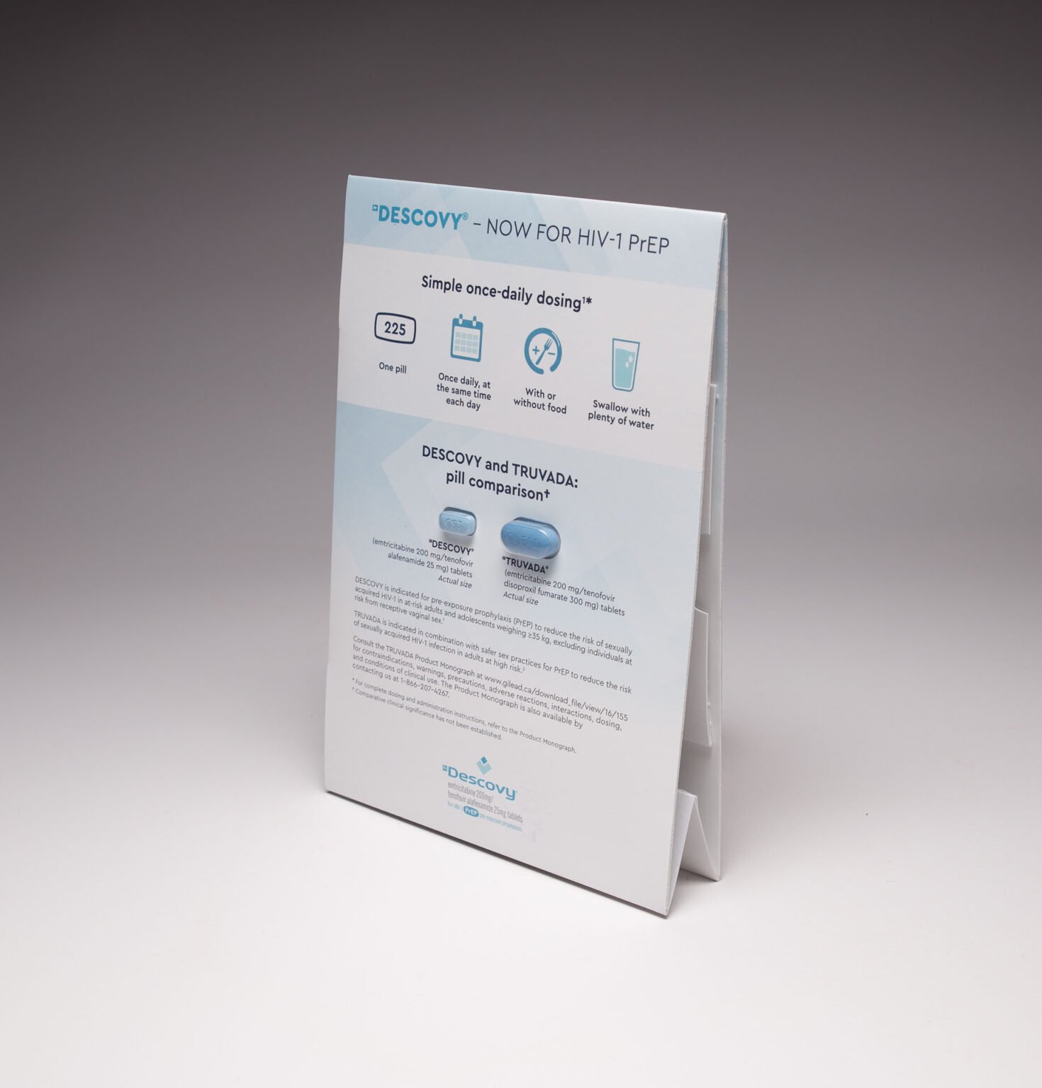 DESCOVY® Countertop Display - Information Packaging