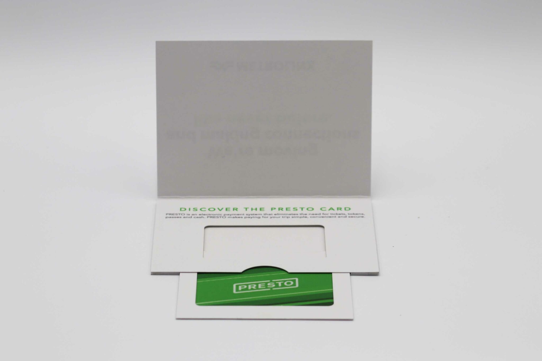 Presto Slide Reveal Card Holder - Information Packaging