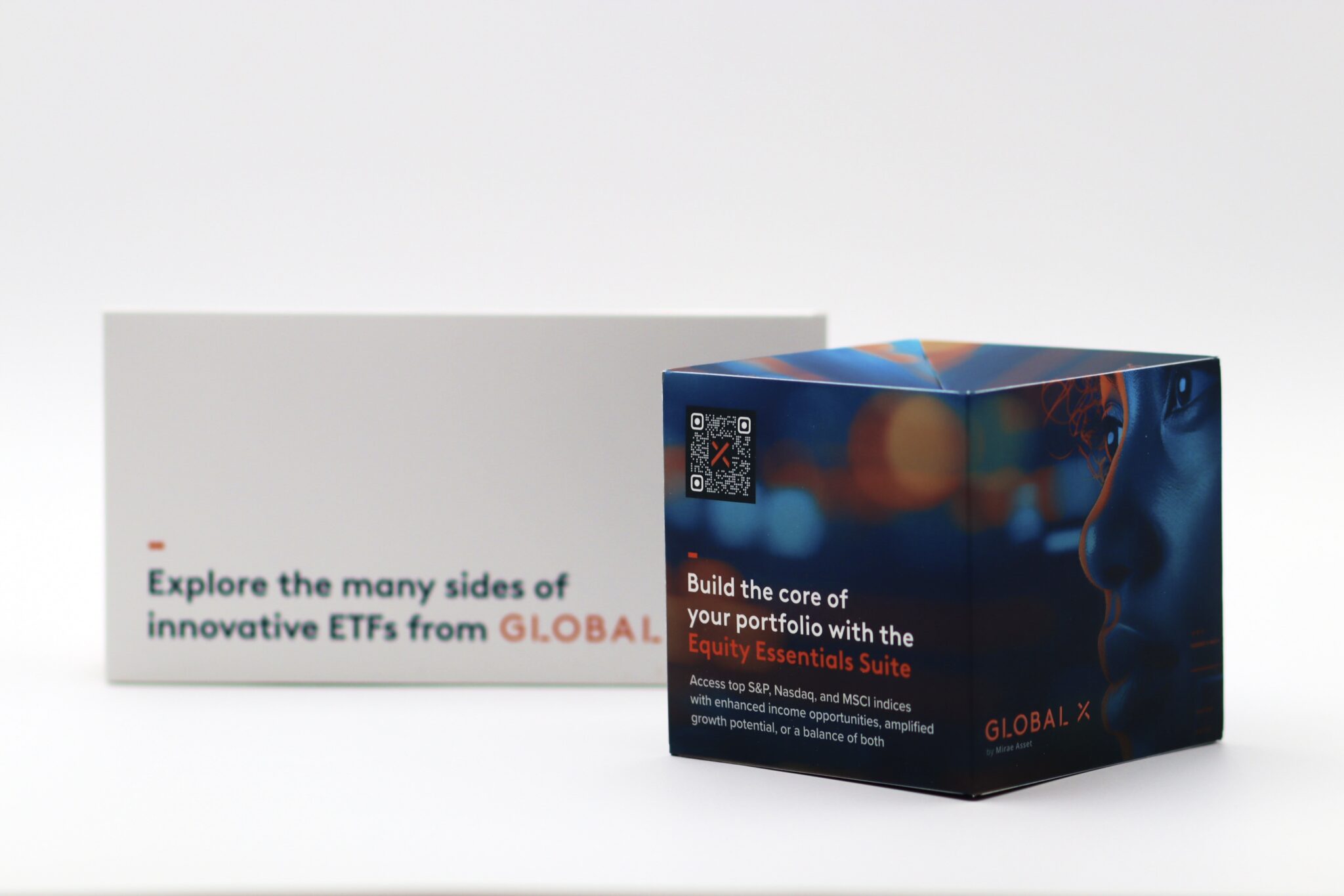 Global X Pop Up Cube - Information Packaging